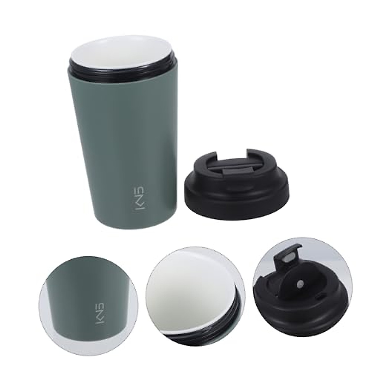 Veemoon Insulated Coffee Tumbler with Leak Lid Travel Coffee Cup for Hot and Cold Drinks Reusable Lined Travel Mug