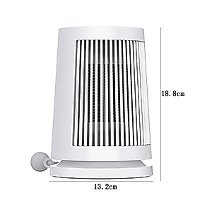 Outdoor Garden Heater Mini Desktop Electric Heater Ceramic Space Heaters - Tip-Over and Overheat Protection - 45° Oscillation Heaters for Room Low Energy Patio Heater
