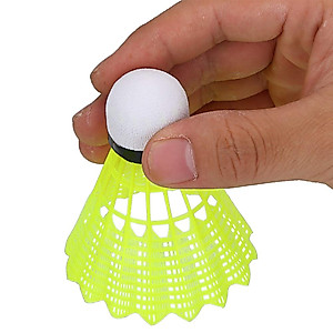 6Pcs/Set Badminton Balls, Professional Nylon Shuttlecocks Outdoor Sports Training Accessory