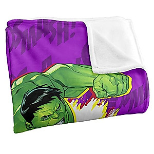 Marvel Hulk Sound Effect Silky Touch Super Soft Throw Blanket 36" x 58"