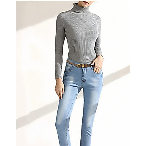 Larsweryar Women’s Belts，Skinny Elegantes Fashion Slim Leather Belt With Gold Buckle，Applicable to Dress Jeans slacks (Khaki, 25"-33"(102CM))