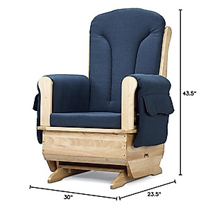 Jonti-Craft 8150JC Glider Rocker, Blue Cushions
