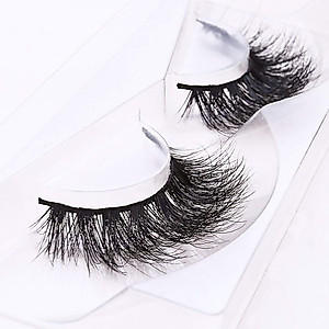 Arimika Fluffy Long Thick Dramatic Look 3D Mink False Eyelashes, Handmade Reusable Lashes for Makeup D008