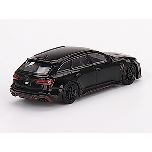 RS6 ABT Black Johann ABT Signature Edition Limited Edition to 2400 Pieces Worldwide 1/64 Diecast Model Car by True Scale Miniatures MGT00514