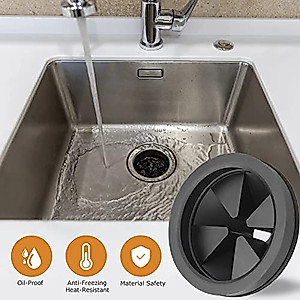 Upgraded Garbage Disposal Splash Guard, 2-Pack EPDM Rubber 3 1/8" Sink Baffle Disposer Drain Splash Guard Collar Replacement Quiet Cover Ullnosoo for Waste King, Whirlaway, Sinkmaster, GE Disposer