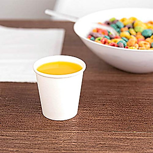 [100 PACK COFFEE CUPS] 3 ounce Disposable Paper Hot Cups - Coffee Cup, Bathroom, Espresso, Mouthwash Cups