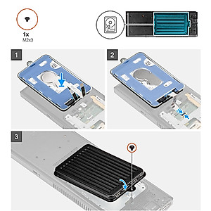 Deal4GO 2.5" SATA HDD Caddy Bay Cover Bracket 0T0J3J T0J3J Assembly Replacement for Dell Optiplex 7070 Ultra/7090 Ultra/3090 Ultra