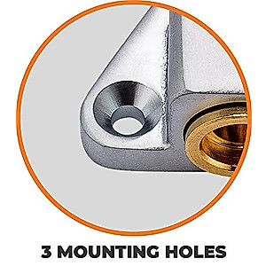 InstallGear Ground Termination Block (Dual 1/0 or 4 Gauge Inputs) | for Auto, Marine, Outdoor, RV, Professionals, Industrial | Secure Ground Wire