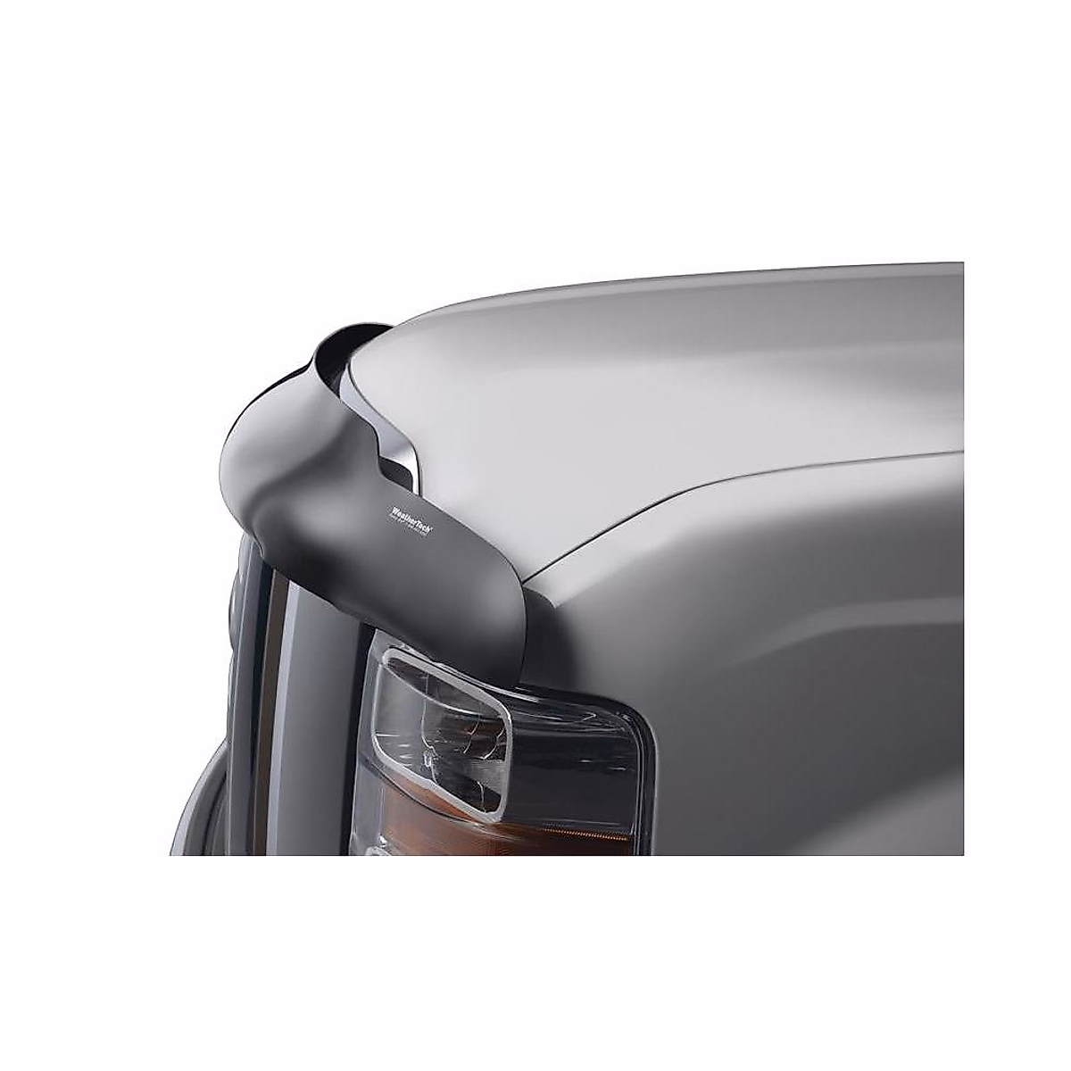 WeatherTech Custom Fit Stone & Bug Deflector for Chevrolet Silverado Crew Cab, Dark Smoke
