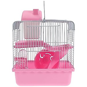 Hamster Cage, Small Castle Luxury Hamster Cage Small Animal Cage Laura Small Hamster Cage Enclosure Hamster Habitat 9.45 x 7.09 x 12.2 in & Includes All Accessories for Dwarf Hamsters, Guinea Pig
