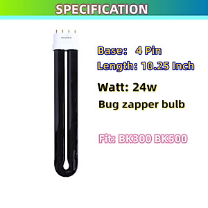 Konideke 10.2 Inch 24 Watt B24B Replacement Bulb Compatible with Stinger BK100, BK300, BK310, BK500, BK510 BLB BK600 2 Pack