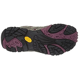 Merrell Women's Moab 2 Mid Waterproof Hiking Boot, Boulder/Blush, 10 M US