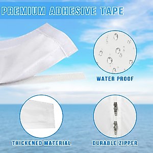 YoleShy Portable AC Window Kit Universal Window Seal for AC Unit Casement Window Air Conditioner Window Vent Kit for Exhaust Hose Easy to Install and Best Way to Seal, 158 Inches