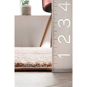 nuLOOM Vintage Kate Medallion Area Rug, 8 ft x 10 ft, Beige