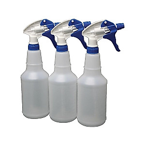 Impact 721707 Impact 24 Oz. Spray Bottle Transparent/White/Blue 3/Pack (721707)