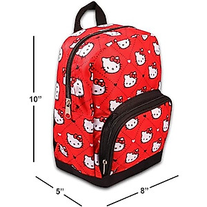 Fast Forward New York Hello Kitty Preschool Backpack for Kids, Toddlers ~ 5 Pc School Supplies Bundle with Hello Kitty 10" Mini Backpack for Girls, Stickers, and More