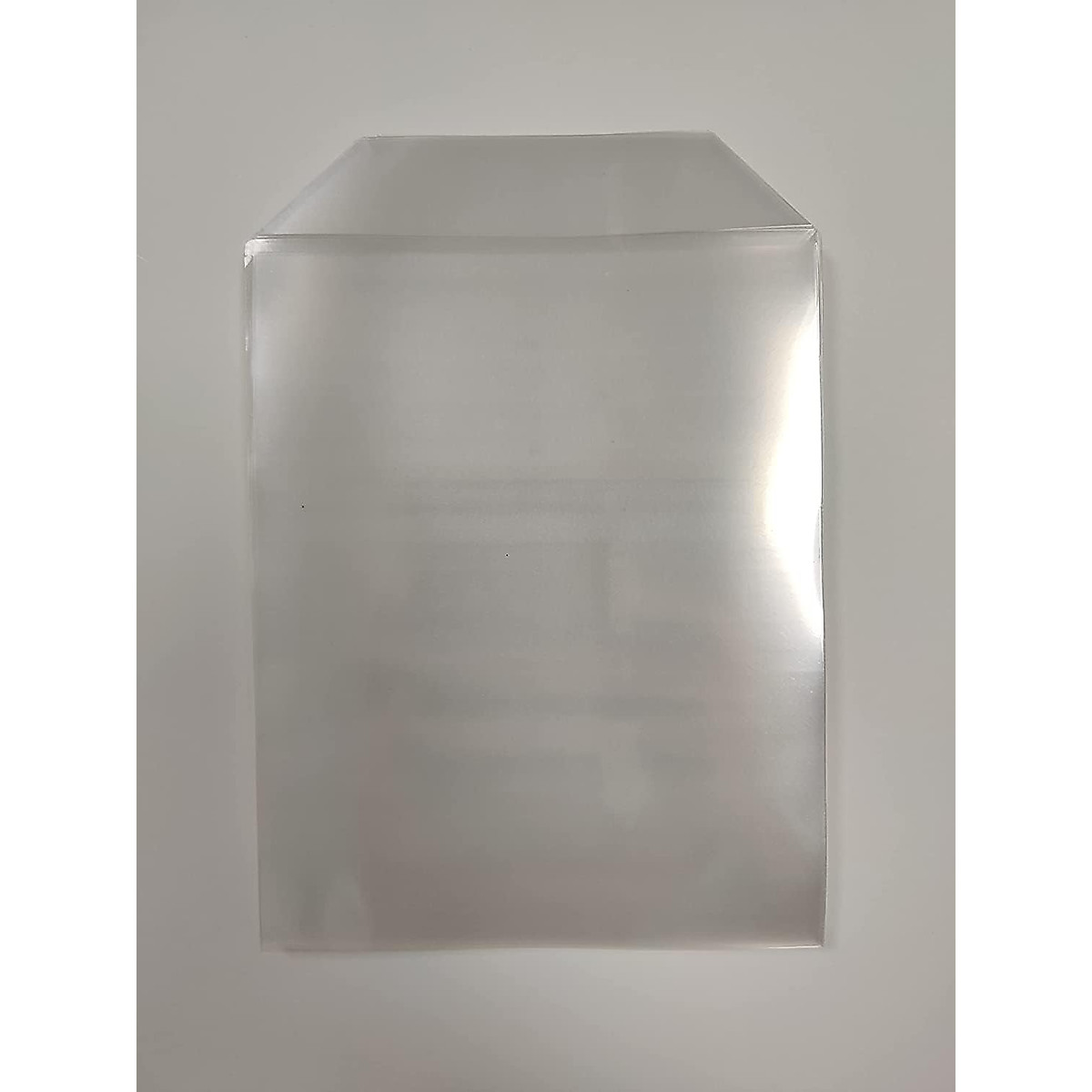 ICFPWR DVD Replacement Case Sleeve Clear Plastic with Flap 10/25/50/100 (100 Pack)