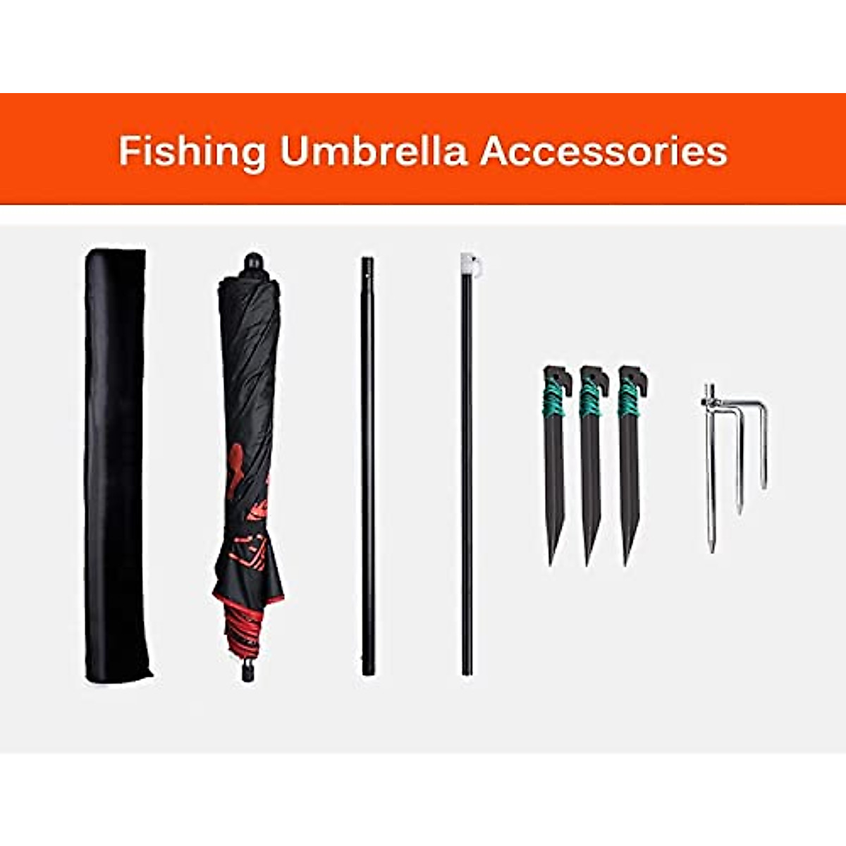 HXR Fishing Umbrella Fishing Umbrella Thickened Umbrella Windproof Sunshade Rainproof Garden Parasol Umbrella Portable Beach Umbrella Outdoor Sunshade Fishing Umbrella