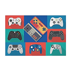 Osimiccp Gaming Rug for Boys Room Size 5'x7',Non-Slip Gamer Room Decor for Boys,Gamer Rug for Boys Room and Bedroom Living Room