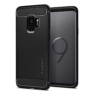 Spigen Rugged Armor Designed for Samsung Galaxy S9 Case (2018) - Matte Black