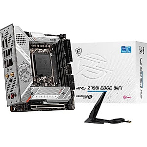 MSI MPG Z790I Edge WiFi Gaming Motherboard (Supports 12th/13th Gen Intel Processors, LGA 1700, DDR5, PCIe 5.0, M.2, 2.5Gbps LAN, USB 3.2 Gen2, Wi-Fi 6E, Mini-ITX)