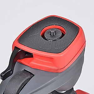 Quick Release Plate Mini Aluminium Alloy Round Quick Release Plate Ultralight Quick Release Plate for Manfrotto Compact Action Tripod (Rojo)