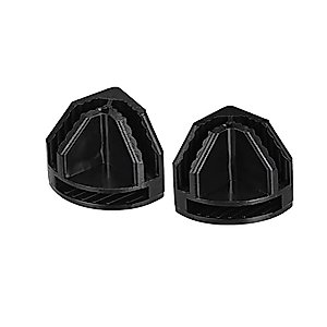 uxcell Plastic Wire Cube Connectors, 23x23mm Grid Buckle Clip for Storage Shelving Cabinet Organizer, Black, 20Pcs