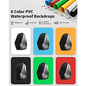 Glendan 24"x24" Light Box Photography, Large Photo Light Box with 288 LED Beads, CRI >95, Professional Portable Photo Booth Shooting Tent Kit with 6 Color Backdrops for Product Photography