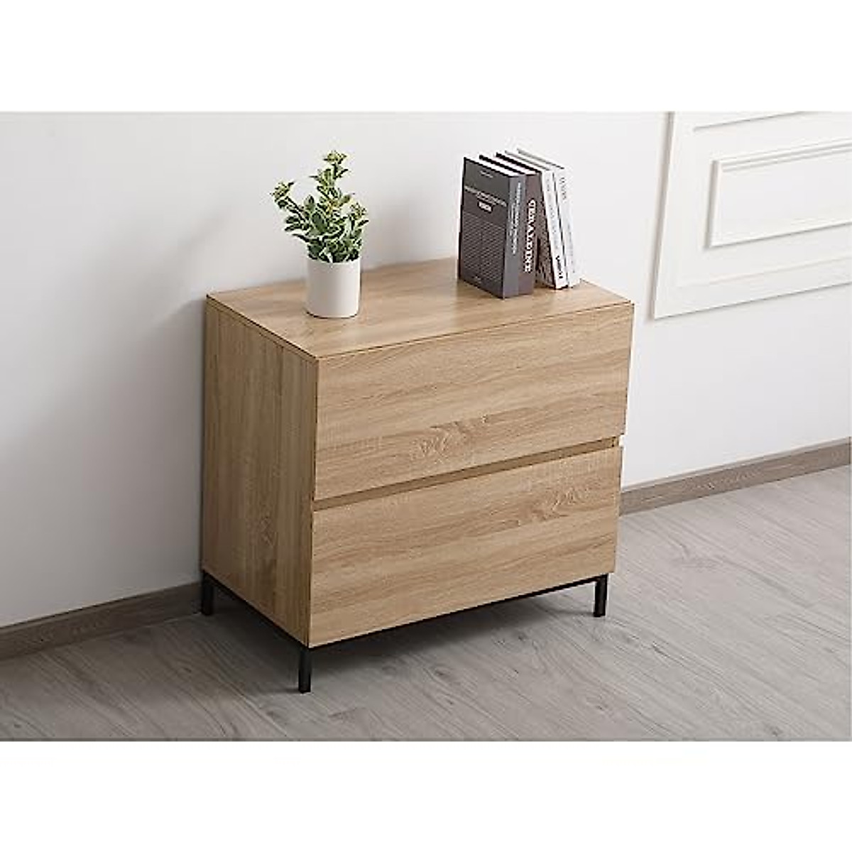 Elegant Decor 32 inch lateral File Cabinet in Mango Wood