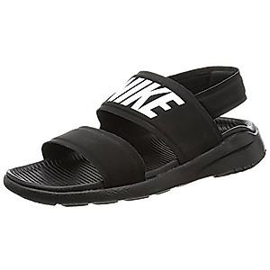 Nike Tanjun Sandal Womens, Black/White, Size 8.0