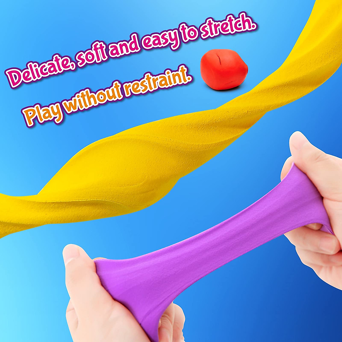 ESSENSON Air Dry Clay 42 Colors, Modeling Clay for Kids, DIY Molding Magic Clay for with Tools, Toys Gifts for Age 3 4 5 6 7 8+ Years Old Boys Girls Kids