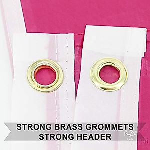 PringCor 3x5FT Flag Pink Happy Face Banner Dorm Bedroom Advertising USA