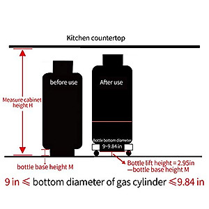 XIEEIX Movable Propane Cylinder Base, Fixed Propane Tank Tray with Brake Wheel, 5-30ib Gas Cylinder Fixed Shelf, Used for Gas Cylinder Consignment and Fixed Storage