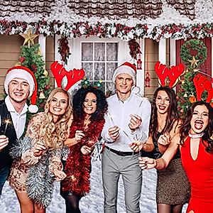 LYCGS 10X10FT Christmas Backdrop Winter Christmas Window Background Christmas Party Backdrop Xmas Tree Gift Window Photography Backdrop Christmas Window Backdrop X-65 …