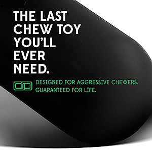 Goughnuts Toys for Aggressive Chewers | Heavy Duty Virtually Indestructible Dog Toy Stick for Medium Breeds Such as Pit Bulls | Black