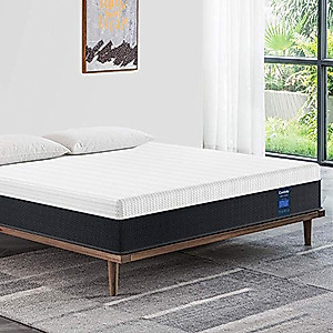 Coolvie Full Mattress 10 Inch, Cool Memory Foam Mattress, Motion Isolation Pocket Innerspring Hybrid Mattress in A Box, More Supportive, 100-Night Trial, Forever Warranty Support