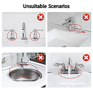 Dimber Faucet Mat for Kitchen Sink, Sink Splash Guard, 5°Slope for Smoother Draining, Kitchen Sink Splash Guard, A Good Helper for Sink Storage, 24''x5.5''(Black)