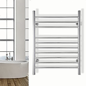 WarmlyYours TW-F10PS-HP Infinity Towel Warmer, Polished, Dual Connection, 10 Bars