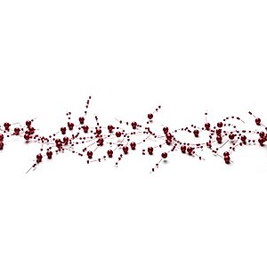 Beaded Garland (Red Pearlized Pearls)