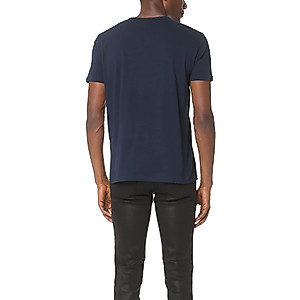 Emporio Armani mens Cotton V-neck Undershirts Base Layer Top, Grey/Navy/Black, Large US