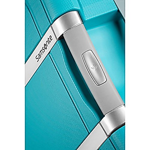Samsonite S'Cure Hardside Luggage with Spinner Wheels, Aqua Blue, Checked-Large 28-Inch