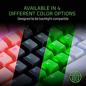 Razer Doubleshot PBT Keycap Upgrade Set for Mechanical & Optical Keyboards: Compatible with Standard 104/105 US and UK layouts - Mercury White