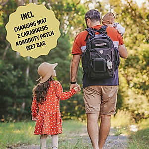 Baby Diaper Bag Backpack For Men Swanky Beaver Daddy bag Changing Mat Wipe Pouch