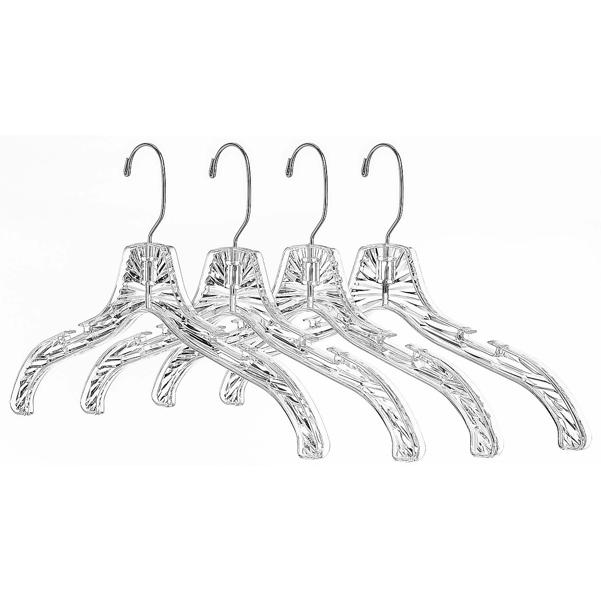 Whitmor Crystal Cut Dress/Blouse Hangers Set of 4