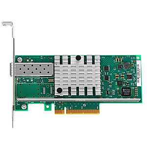 Vogzone 10Gb PCI-E NIC Network Card for Intel X520-DA1/ E10G42BTDA,100MbE/1GbE/10GbE Single SFP+ Port, with Intel 82599EN Chip,10GbE PCI Express 2.0 X8 Ethernet Adapter Support Windows/Linux/VMware