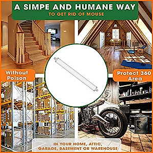 StarRoad PVC high-Speed Rolling Mouse Trap Bucket Mousetrap Continuous Capture Log Catch Mice Rat Traps Include No Need Drilling Required Fit 5 Gallon Buckets (White)