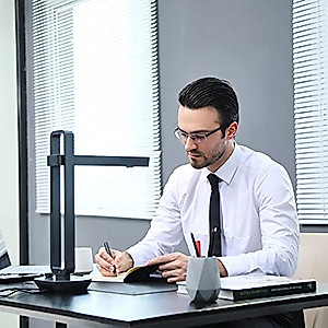 CZUR Aura Pro Portable Book Scanner, A3 Document Scanner, Auto-Flatten & Fingerprint Removal Technologies, Multi-Language OCR, 90° Foldable, for Mac & Windows