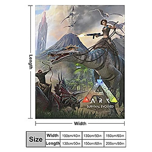 ARK Survival Evolved Anime Soft Throw Blanket Warm Air Conditioner Towel Blankets Cute Home Decor for Bed Sofa 50"x60"