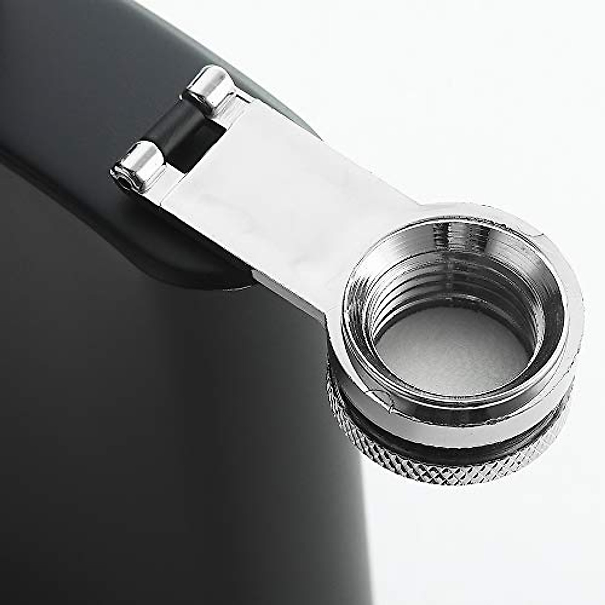 YWQ 8 oz Matte Black Pocket Liquor Whiskey Hip Flask with Funnel , Stainless Steel and Leak Proof