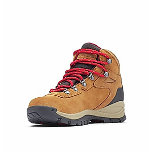 Columbia Women's Newton Ridge Plus Waterproof Amped, Elk/Mountain Red, 9
